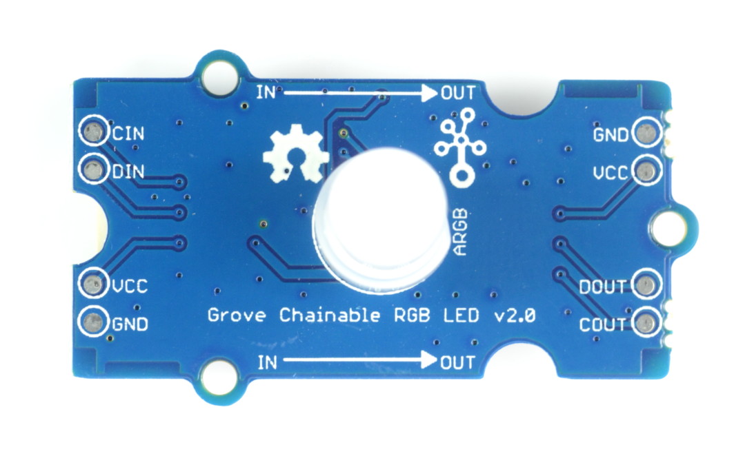 Grove - RGB LED v2.0 - modul s RGB diodou Botland - obchod s robotikou